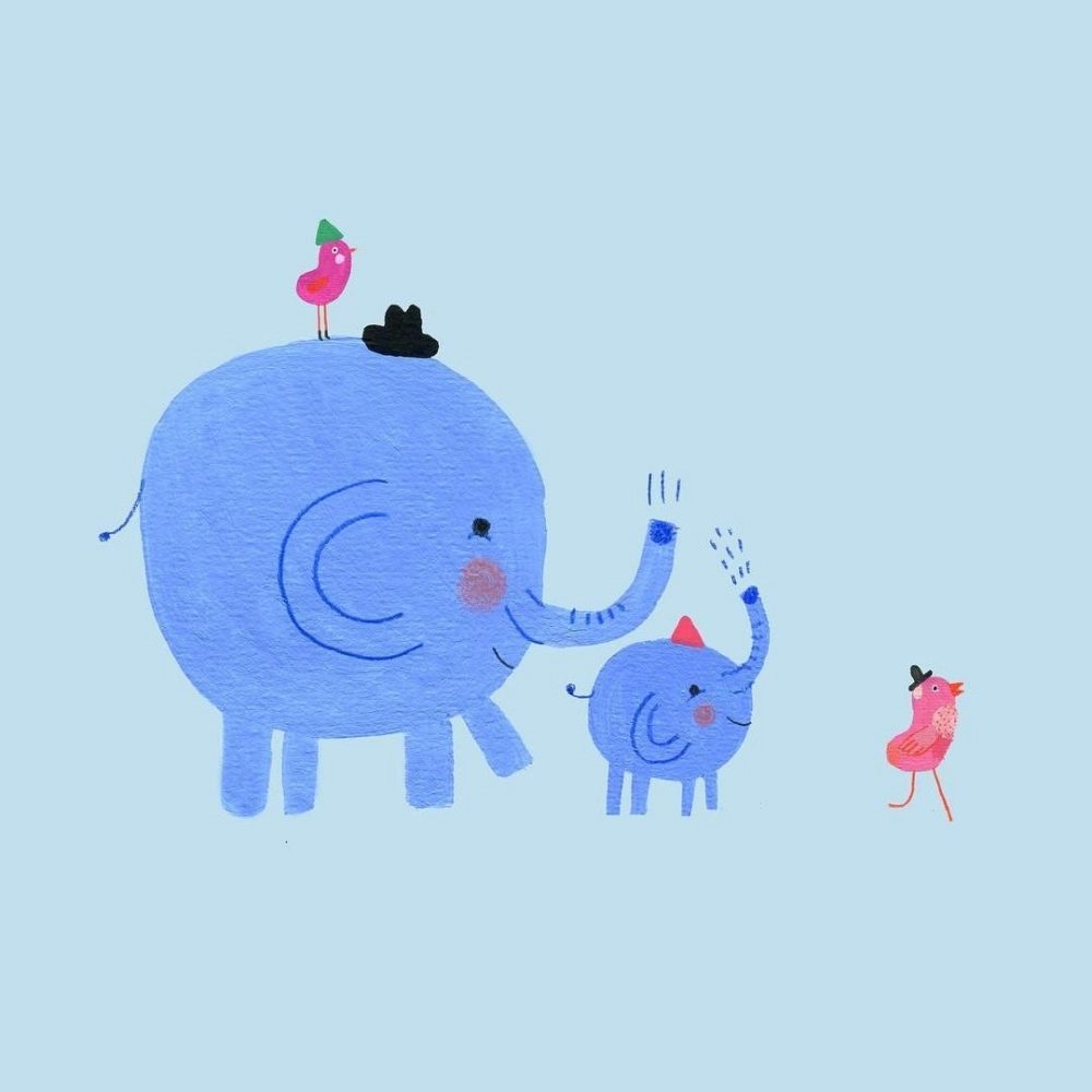 Chibi elephant - Unique illustrations for your projects