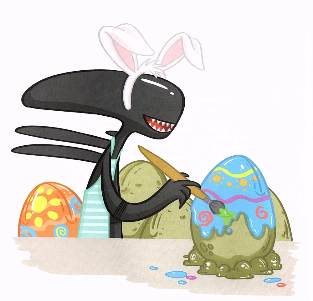 Chibi xenomorph - Cute monster twist on alien design