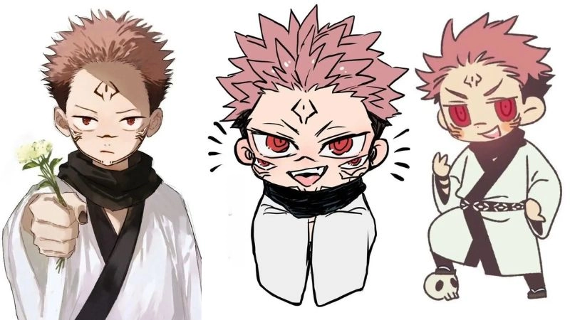Discover unique Sukuna chibi art styles for anime fans